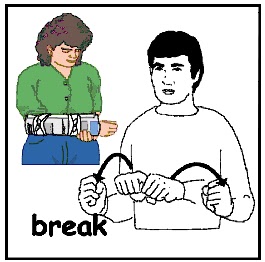 HearMyHands ASL: sign: BROKE... I made too much baby food!