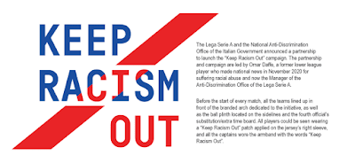 Football teams shirt and kits fan: Serie A Special 2020-21 "Keep Racism ...