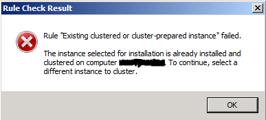 Knowledge Sharing: SSRS installation failure on existing cluster node
