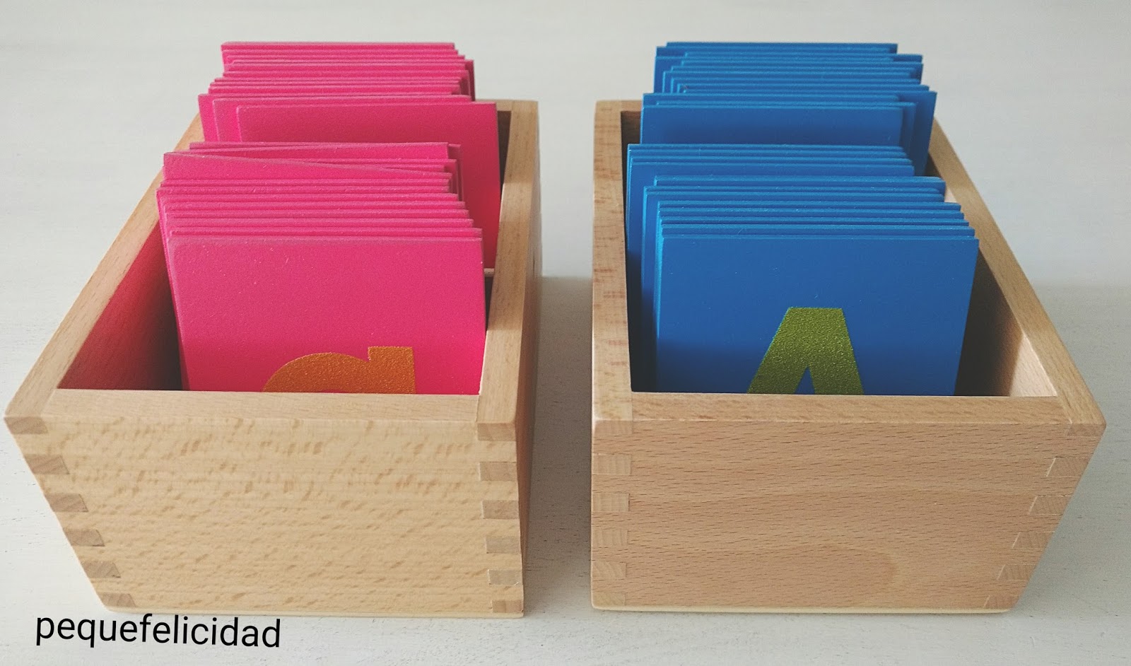 PEQUEfelicidad: LETRAS DE LIJA MONTESSORI. ¡CON SORTEO!