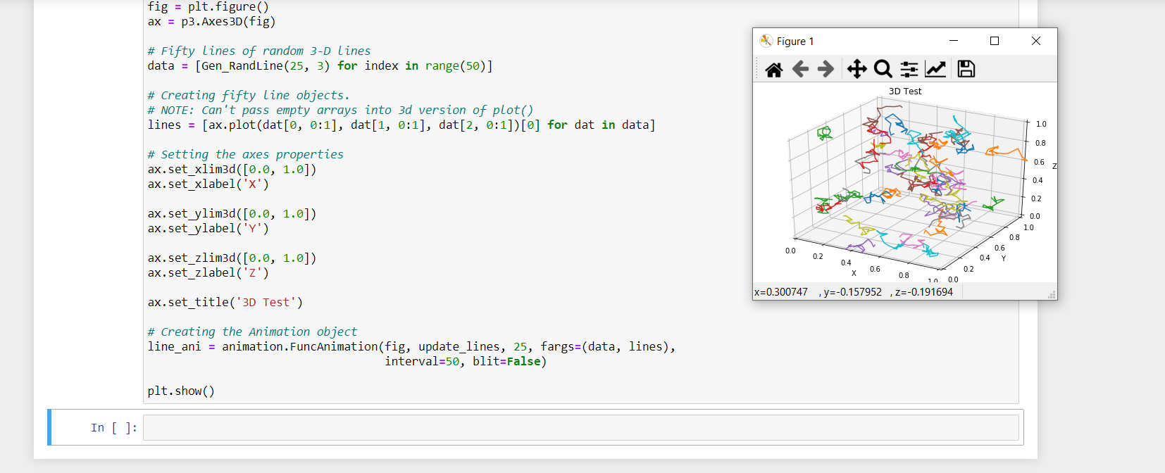 Jupyter notebook animation for beginners