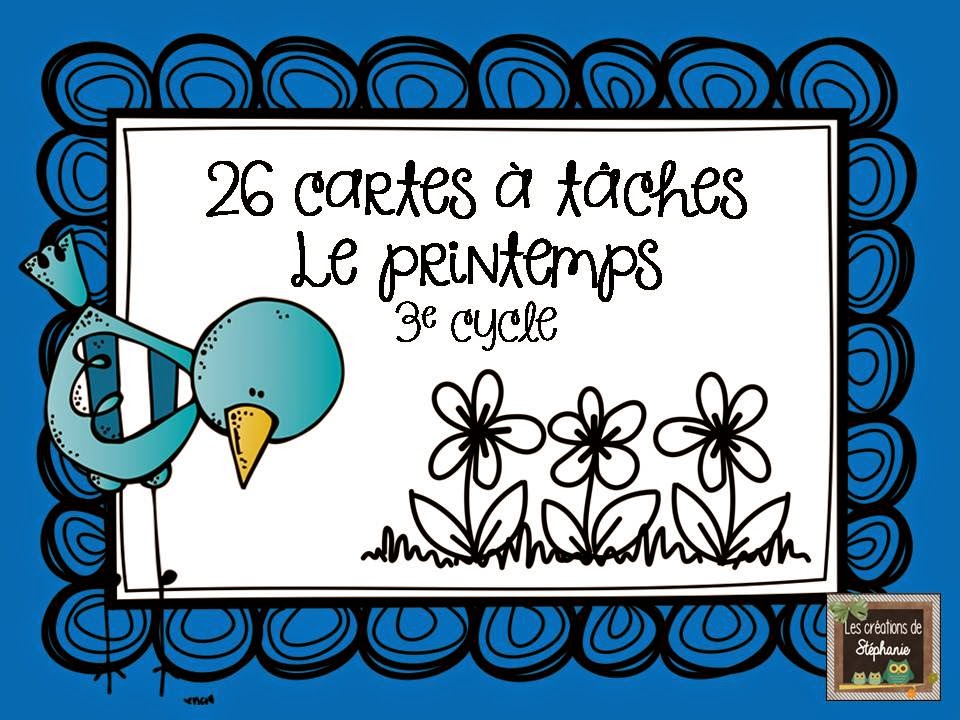 Les créations de Stéphanie: SCOOT! 26 cartes à tâches { Printemps }