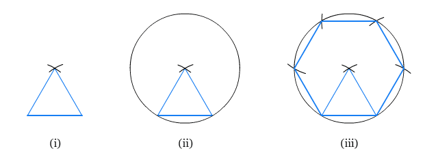 4. Cara Menggambar Segi Enam Sama Sisi ~ Education World