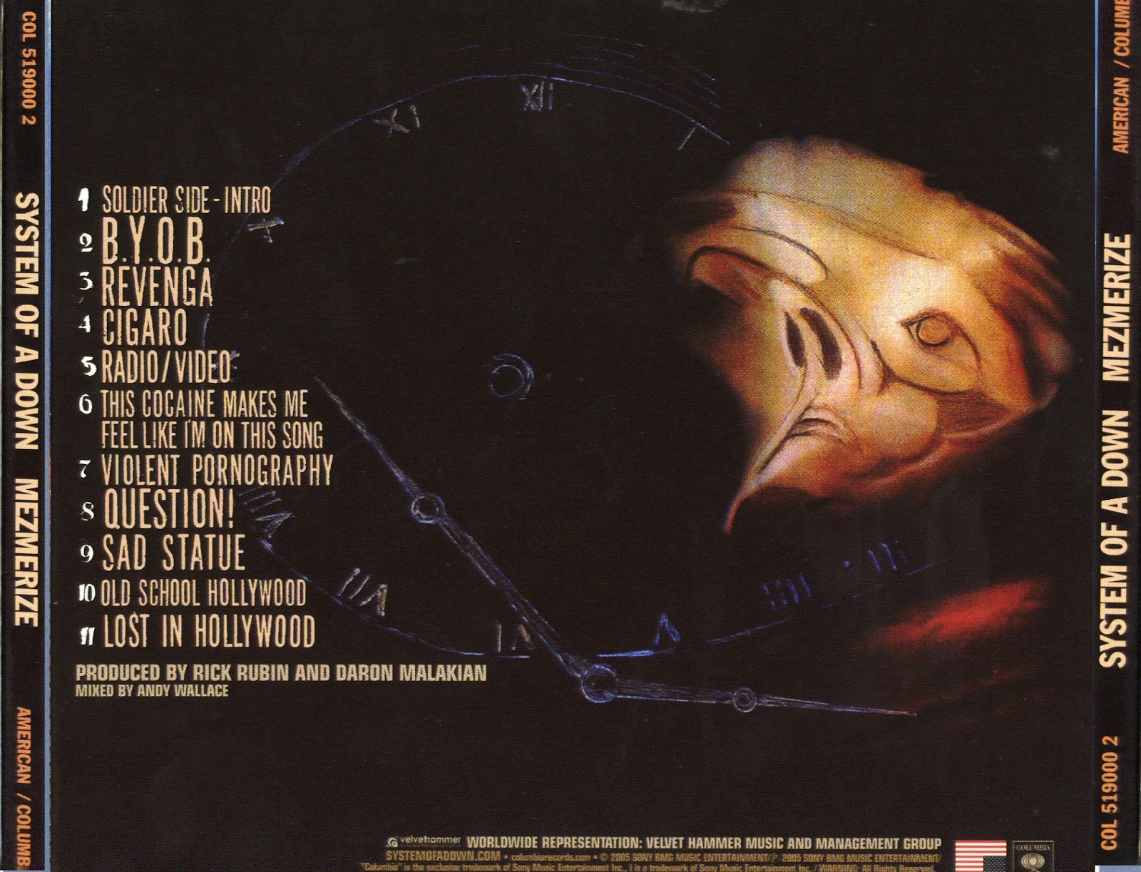 Classic Rock Covers Database: System Of A Down - Mezmerize (2005)