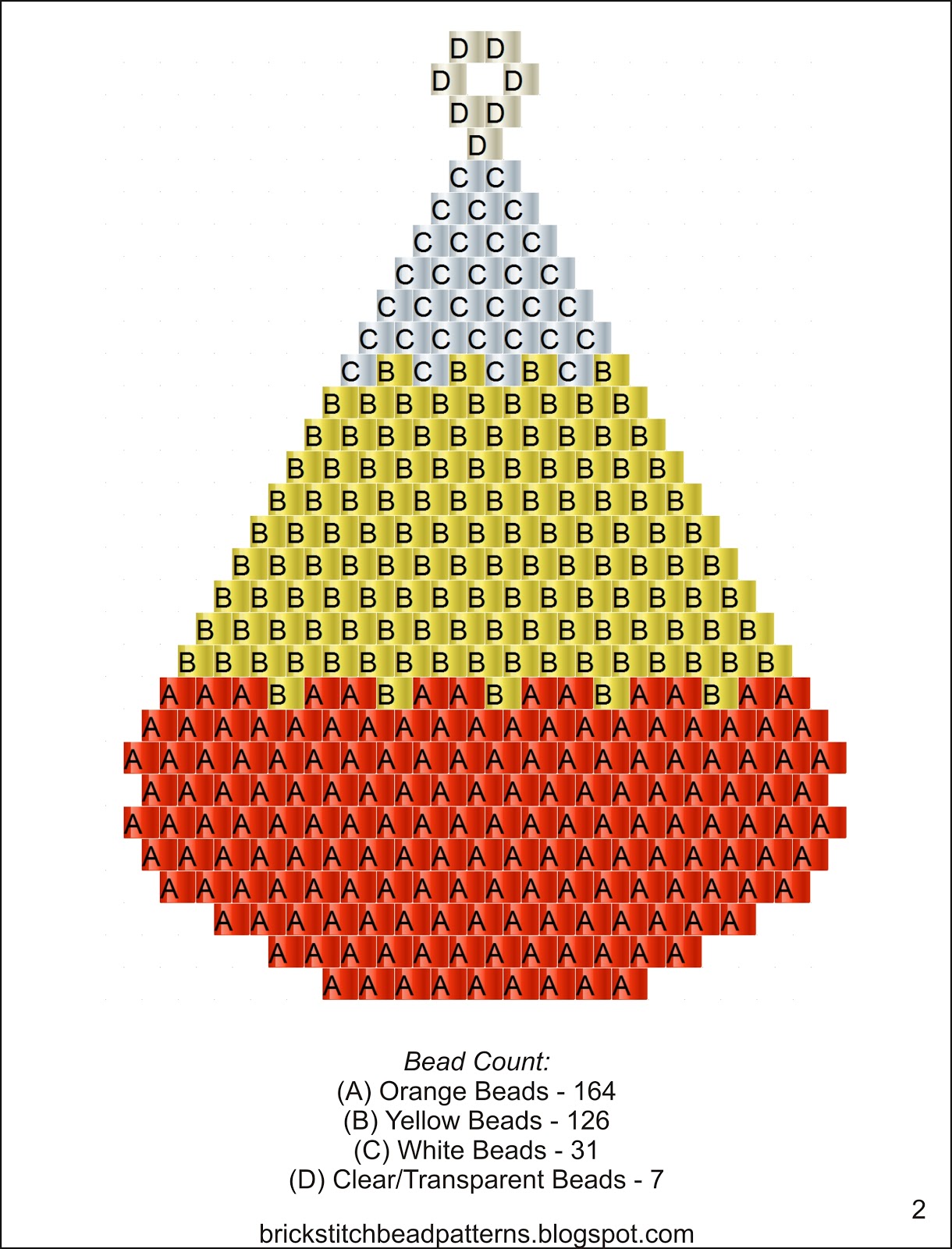 Brick Stitch Bead Patterns Journal: Extra Large Candy Corn Brick Stitch ...