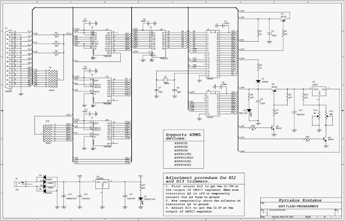 ATMEL 89 Series Flash Microcontroller Programmer Ver 2.0