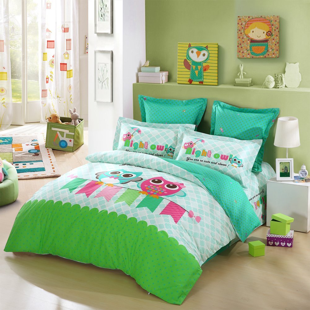 Whimsical Owl Store: Owl Bedding Set-Duvet Cover