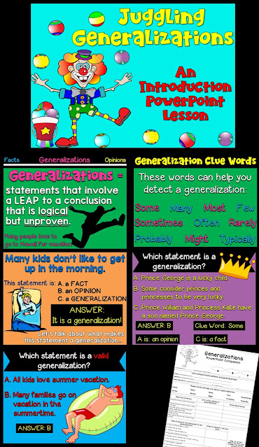 Generalizations Anchor Chart (includes FREEBIE!) | Crafting Connections