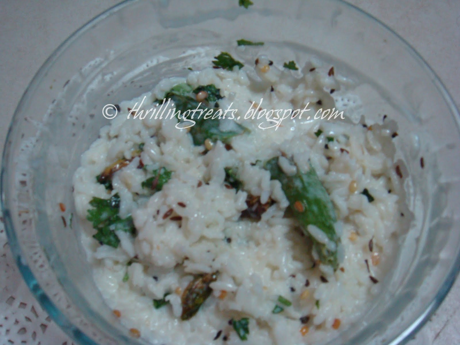 Food for art, heart and thought!: Bakala bath and Dadhojanam (Curd rice)