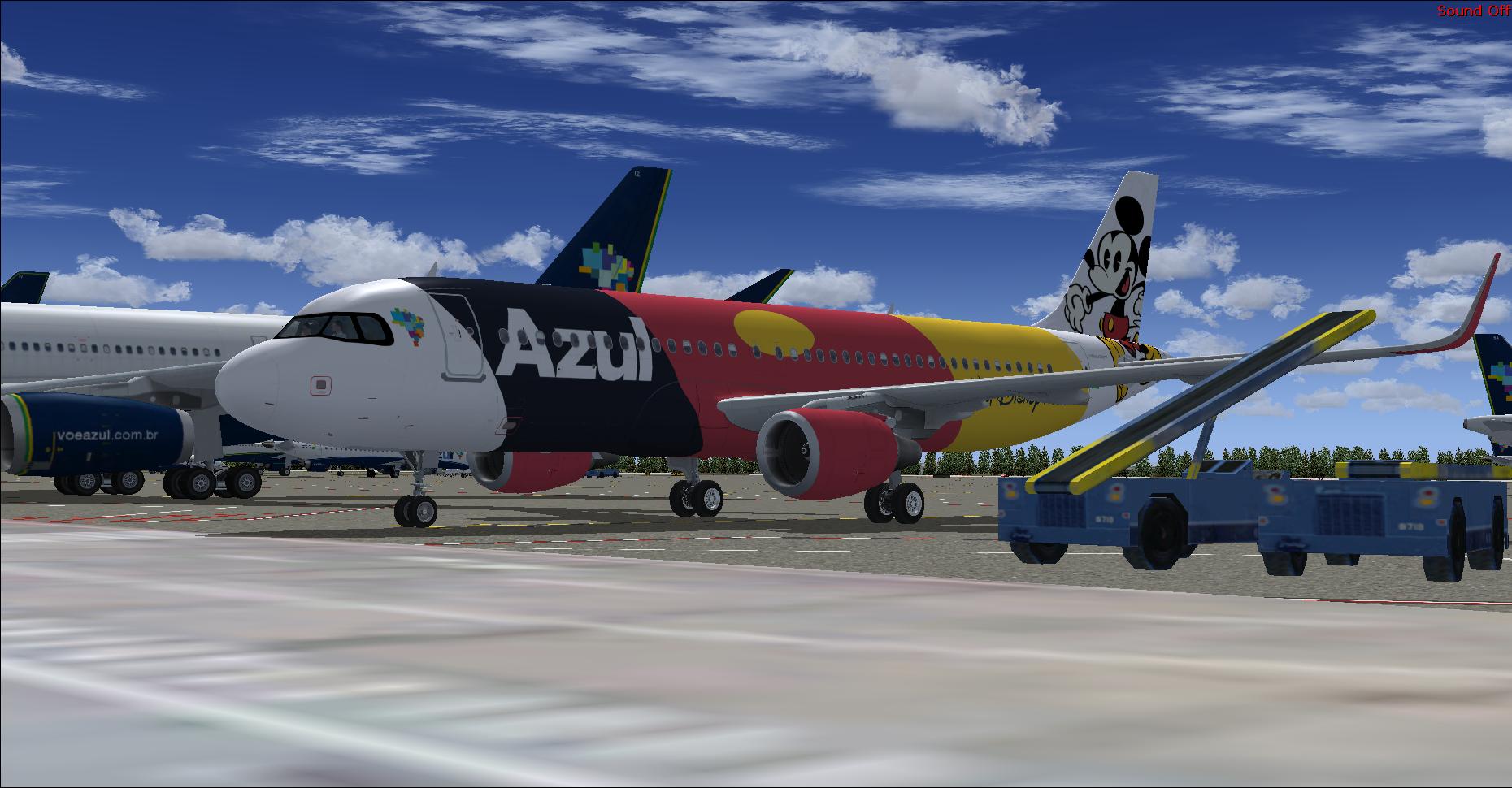 Fs2004 Addons Facil: FS2004 - Textura Azul Disney - Project Airbus