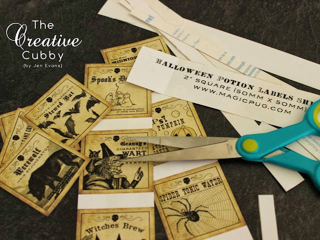 The Creative Cubby: Halloween Potions Bottles