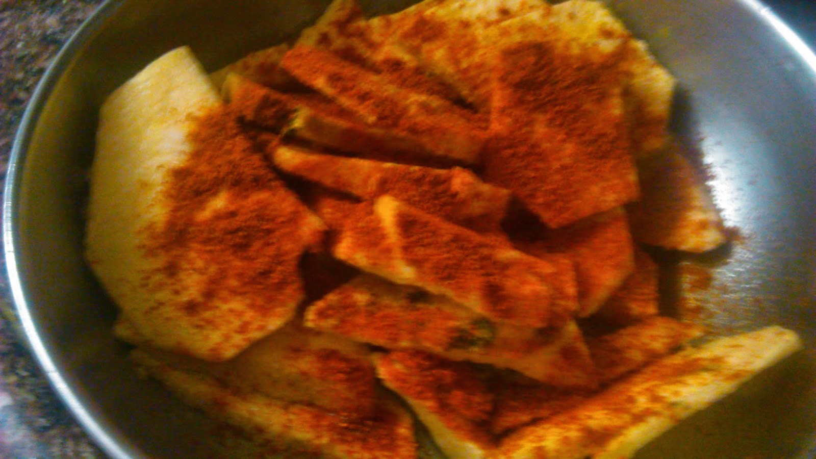 Spicy Suran Slices | Nilam's Recipes