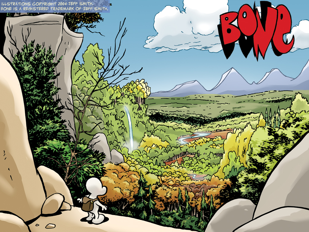 Leituras de BD/ Reading Comics: Ilustração: Bone por Jeff Smith
