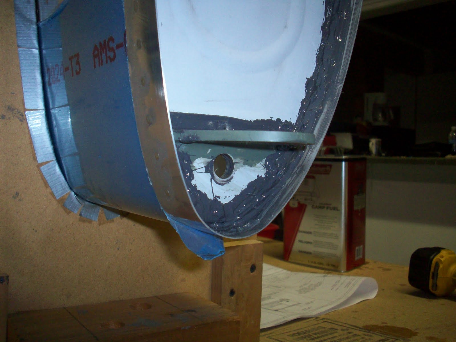 RV-7 Process: Finished Installing Ribs in Fuel Tanks
