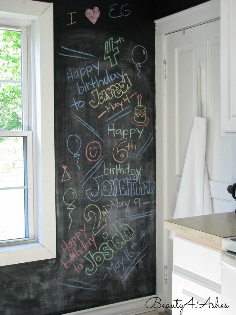 Beauty 4 Ashes: Chalkboard Wall {DIY Art}