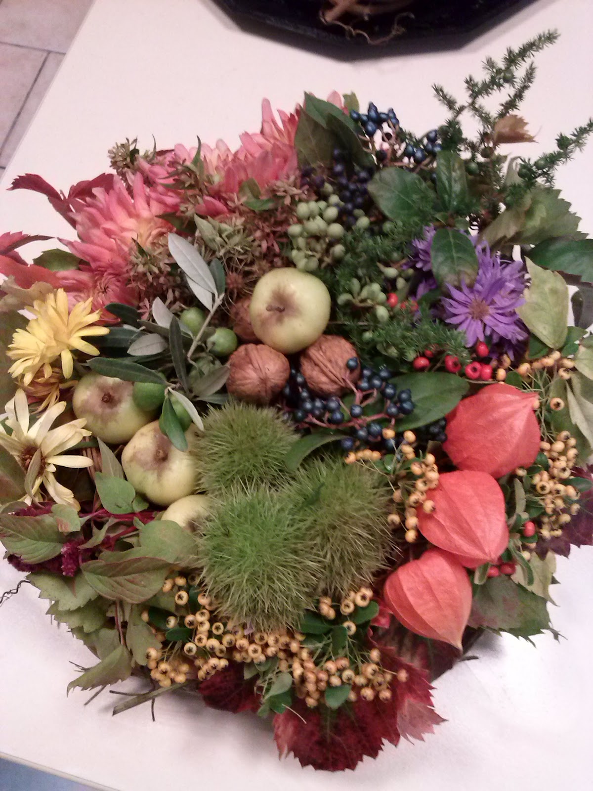 Décoration Florale à Aubais: Composition d'automne