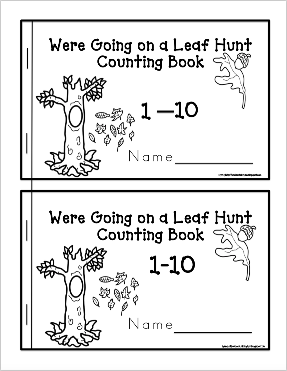 WERE GOING ON A LEAF HUNT COUNTING BOOK ~ Book Units by Lynn