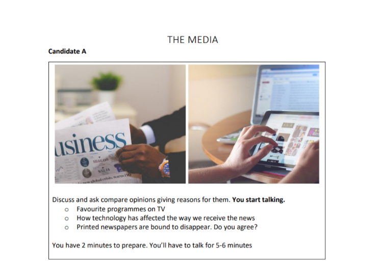 Online English Lessons with Rachel: EOI MONOLOGUE SPEAKING C1: The media