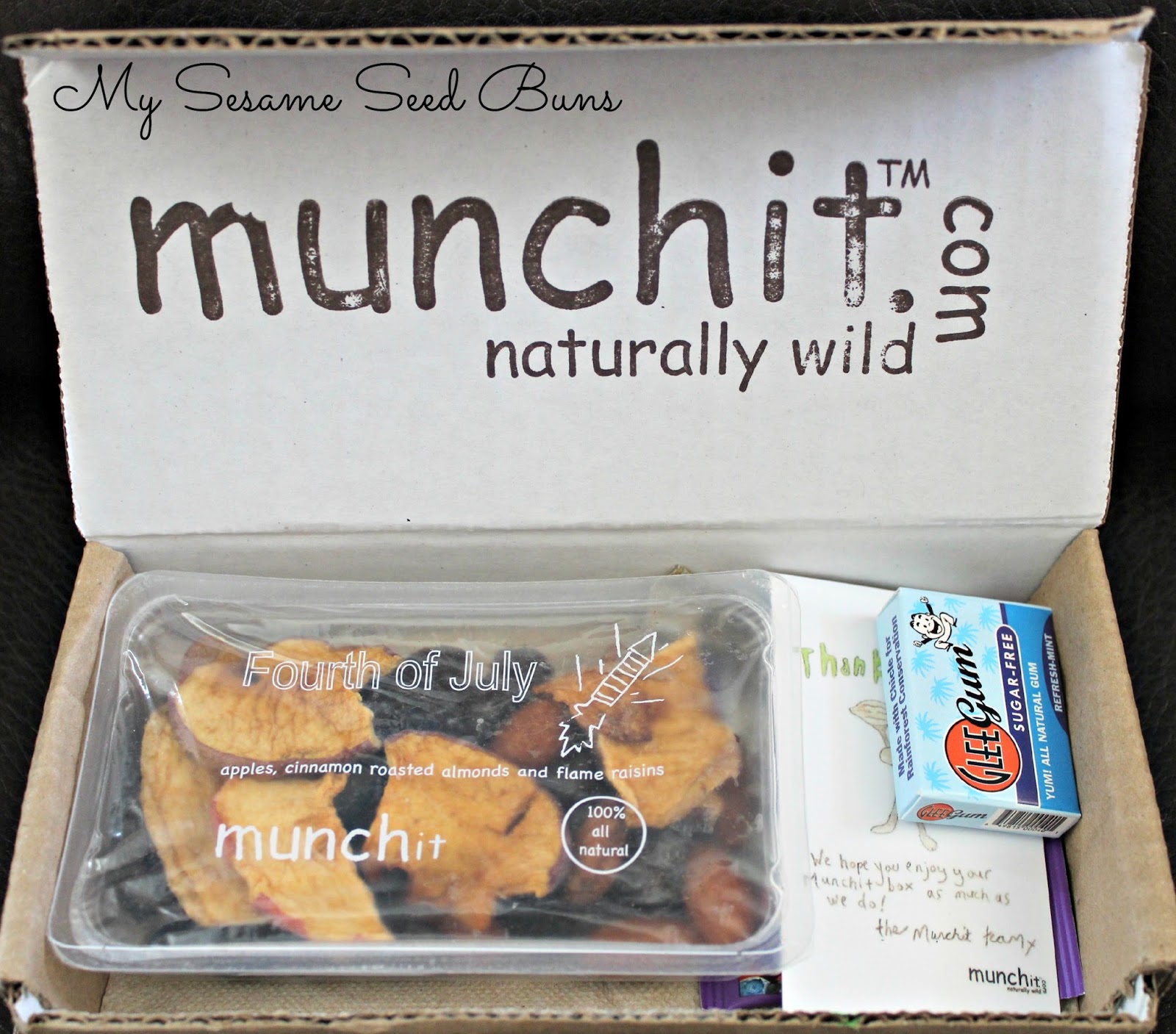 My Sesame Seed Buns: New Weekly Snack Subscription ~ Munchit ~ July 2013