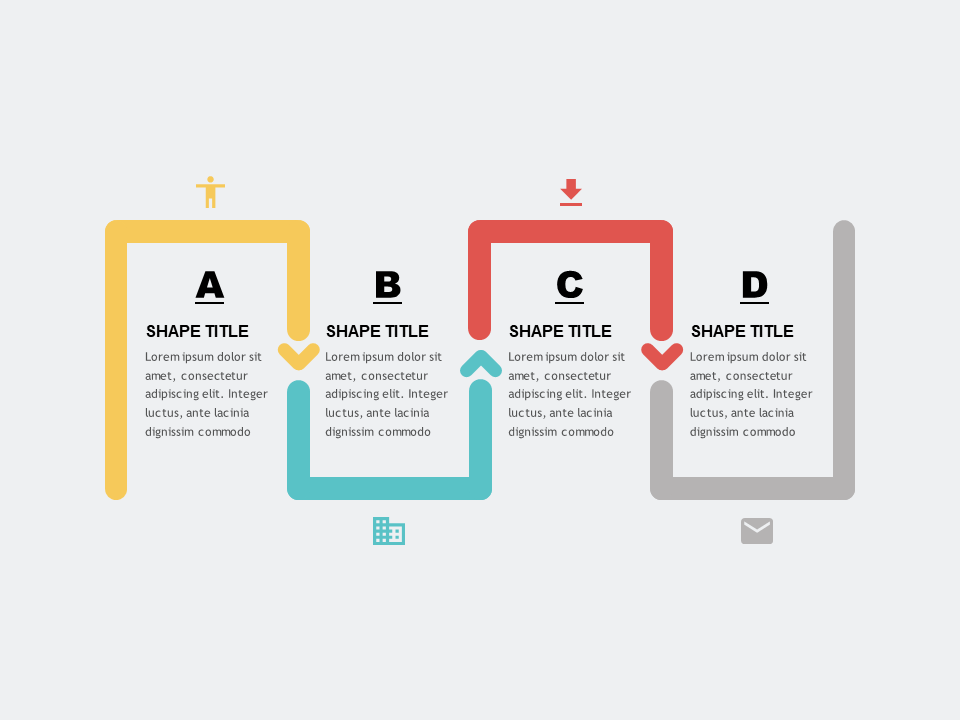 Connect Box Linear PowerPoint Templates - PowerPoint Free