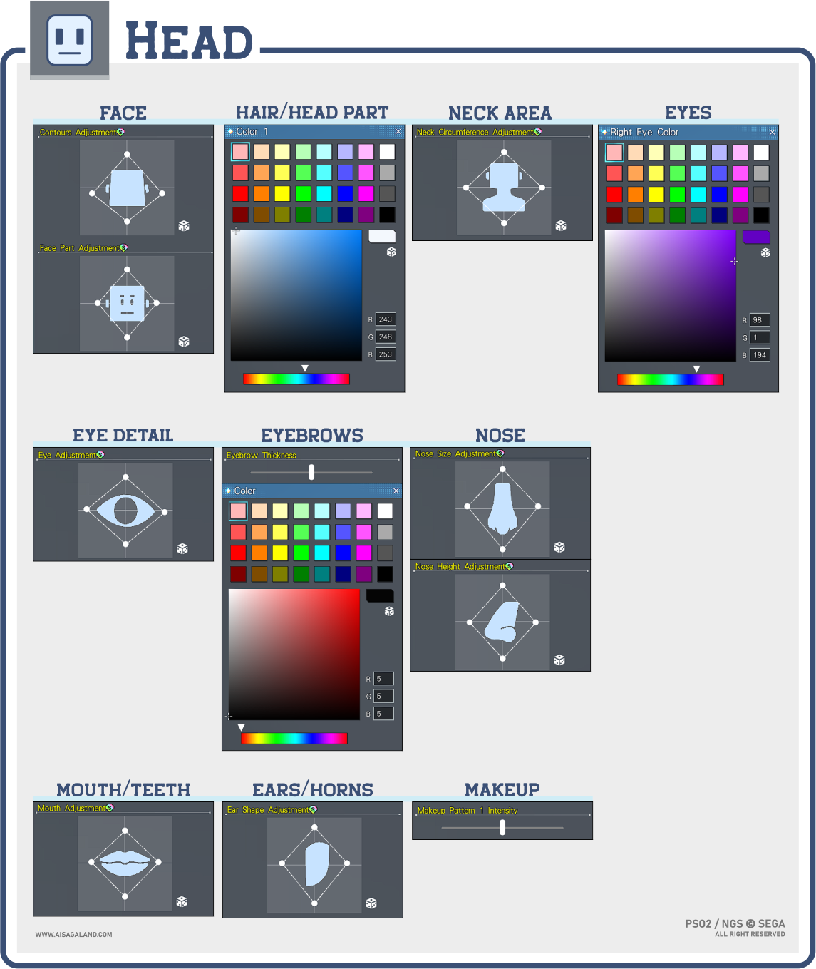 PSO2 NGS Character Creation - Custom #6 - Aisaga Land