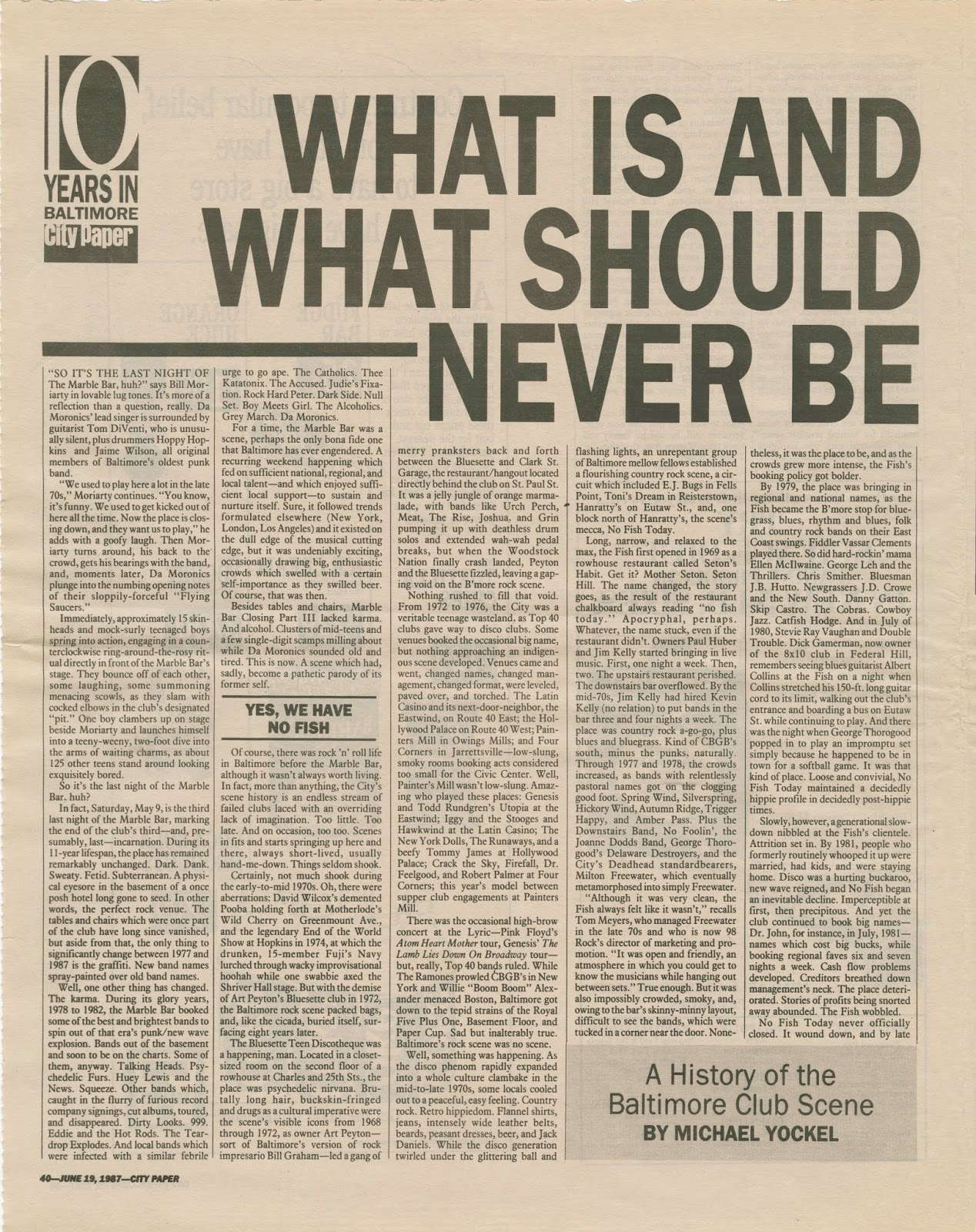 Accelerated Decrepitude: What Is and What Should Never Be
