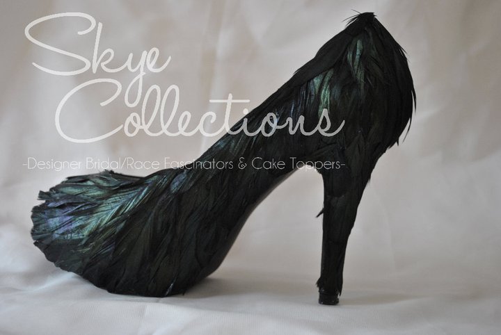 Bridal Bubbly: Feather Shoes {Skye Collections}