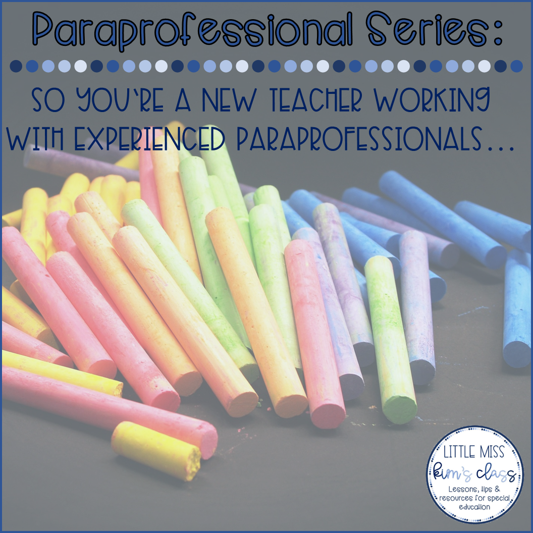 Little Miss Kim's Class: Paraprofessional Series: Working with ...