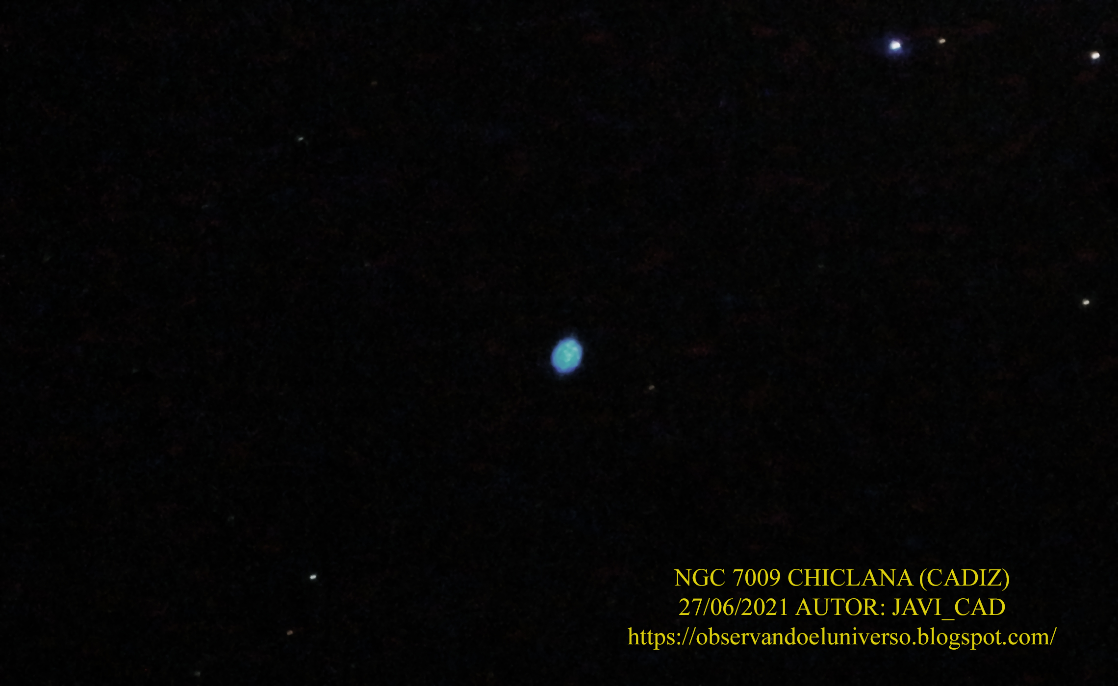 Observando el Universo: Nebulosa de Saturno o NGC 7009