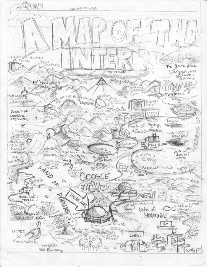 Make-Work-Draw-Play: The Internet Map!