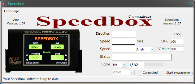 コントローラーでもスロットルを半分でSpeedboxを通過させる。