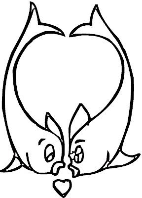 FISHES IN LOVE COLORING PAGES >> Disney Coloring Pages