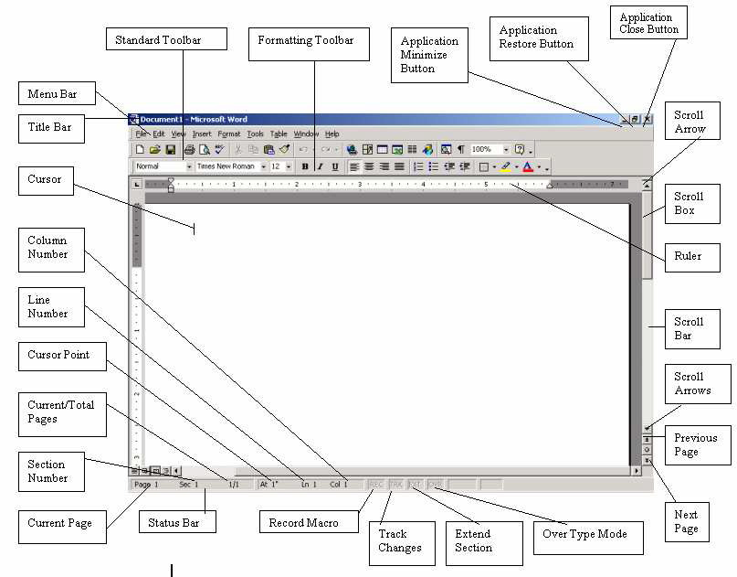 What Are The Parts Of Word Window at Emil Bentley blog