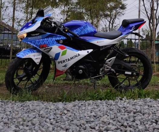 Modifikasi GSX R150 Livery Pertamina Mandalika SAG Team - Satupiston ...