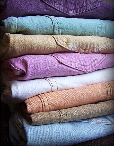 ROS.E.: The color wheel for pastel colored denim.