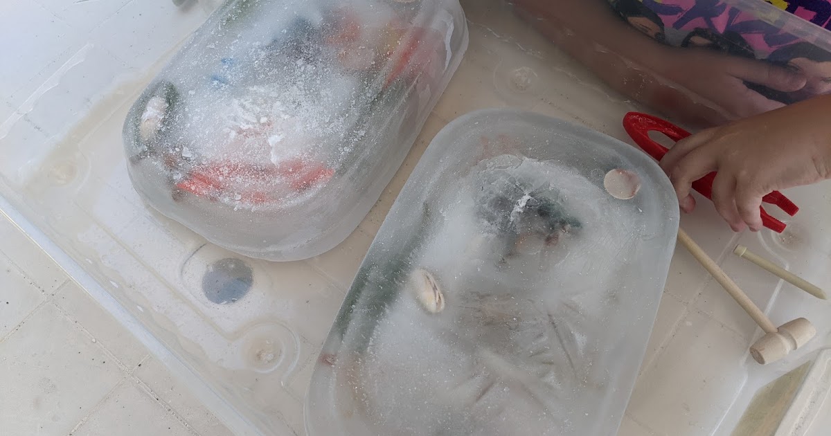 Paleontologist Pretend Play - Frozen Fossils - Cardboard Mom