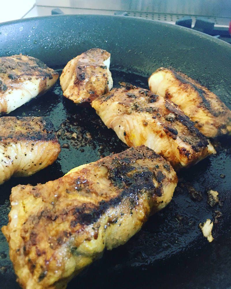 Cazón tropical - Delirios de Cocina