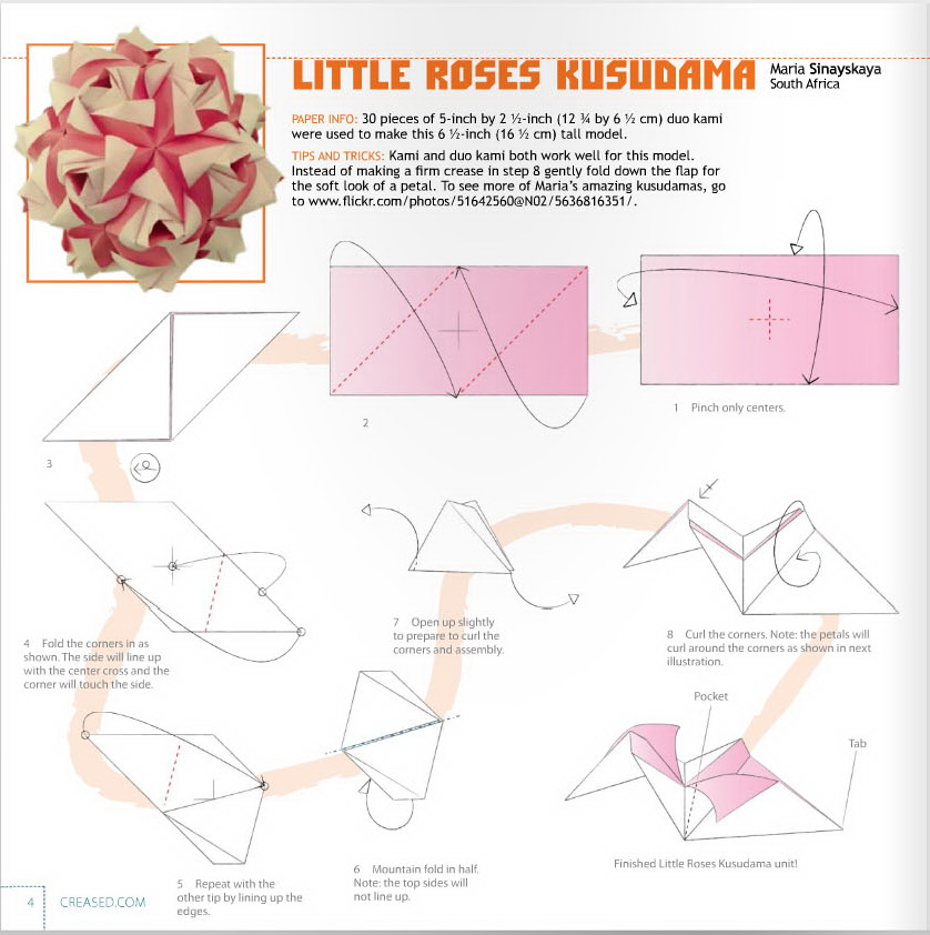 Origami Creased Magazine 3 - Ruby Book Origami