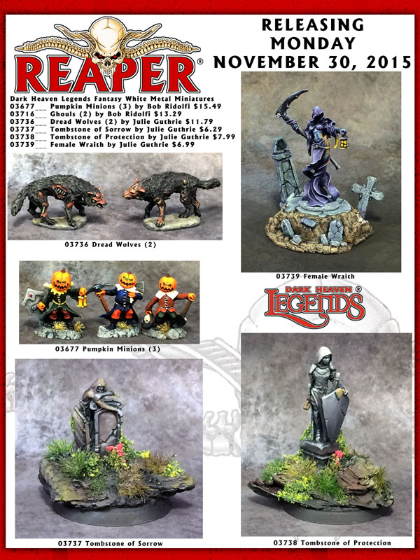 Tabletop Fix: Reaper Miniatures - New Preview