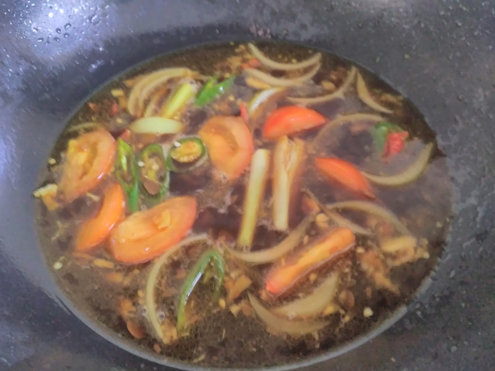 Dapur Cempakasari: Ikan Cencaru Masak Taucu Pedas Manis