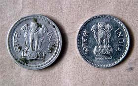 Republic India Coins, Proof Set, Currencies: Fake 5-rupee coins in ...