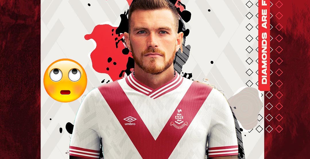 Insane Photoshopped Launch Picture: Umbro Airdrie FC 20-21 Home Kit ...