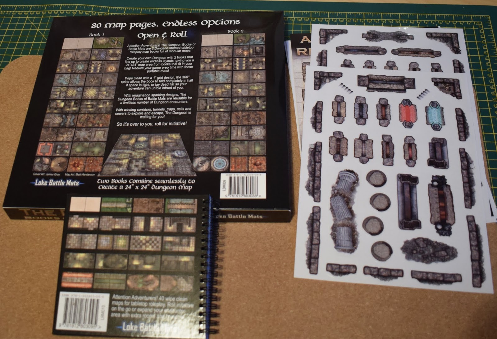 Miniatures of the North: LOKE Dungeon Battlemat books