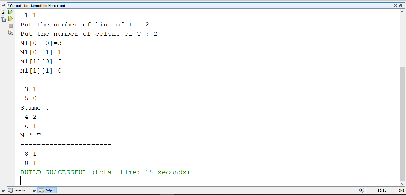 Java Matrix Programs (add, multiply, transport) Java Matrix Programs (add, multiply, transport)