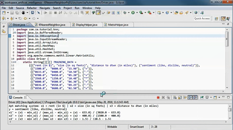 Prototype Project K Nearest Neighbors W Java Tutorial 01