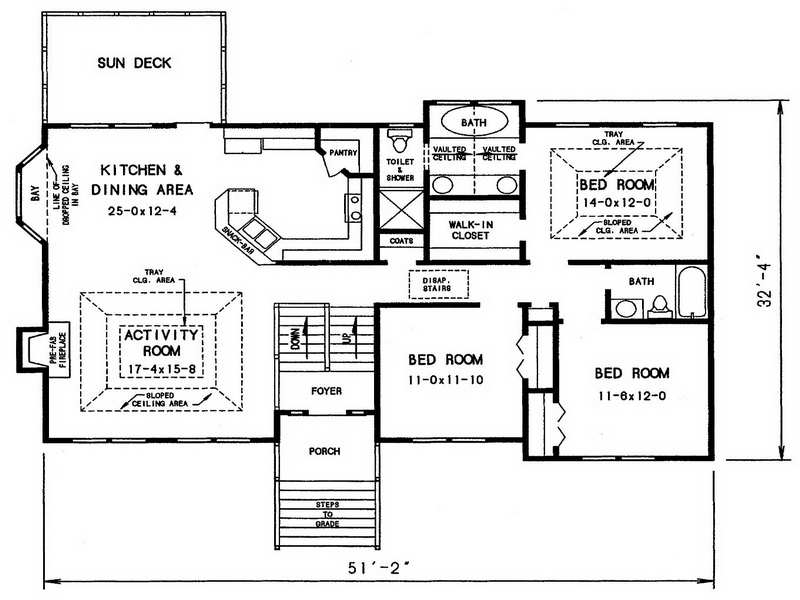 Split Foyer House Plans With Columns