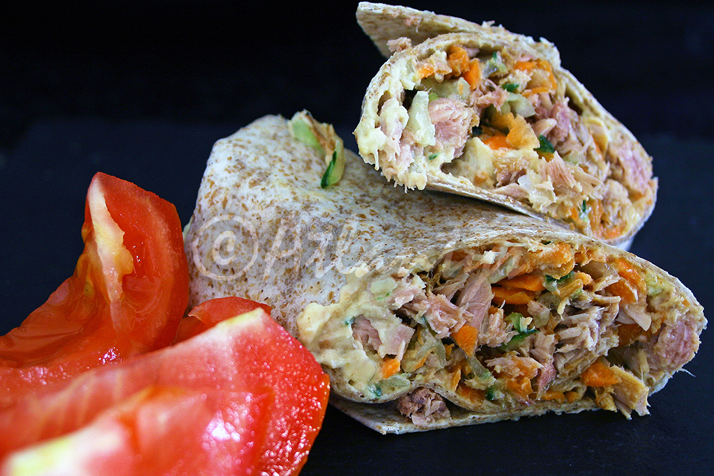 Terapia do Tacho: Wraps de atum com húmus (Hummus tuna wrap)