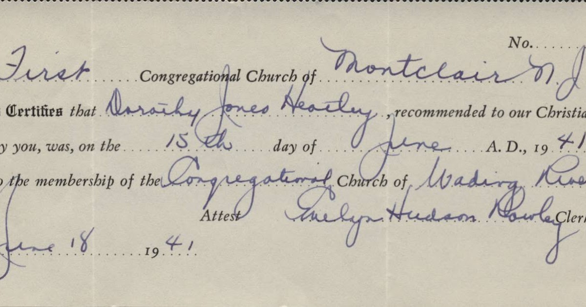 History of First Congregational Church, Montclair NJ