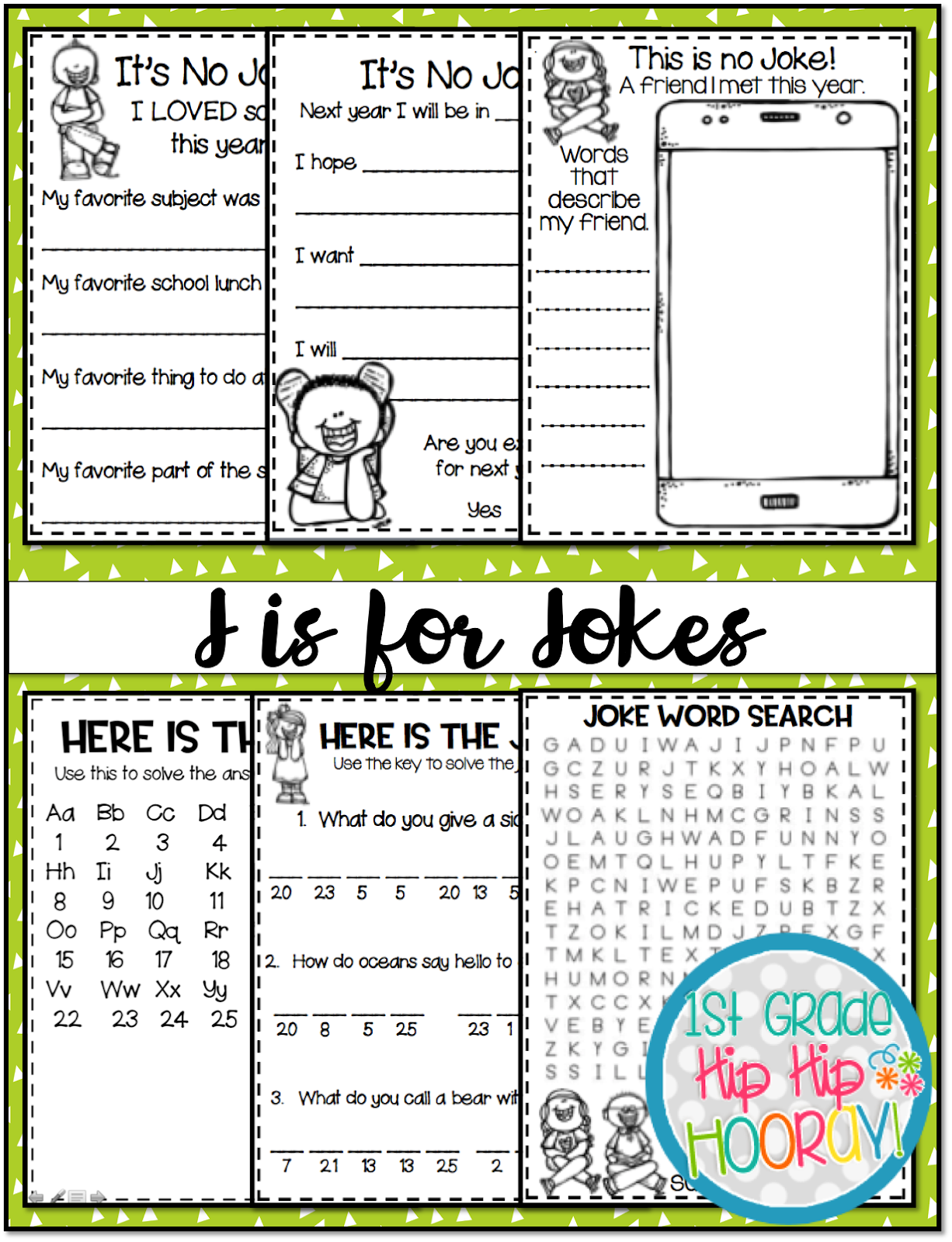 1st Grade Hip Hip Hooray!: J is for Joke... ABC Countdown to Summer!