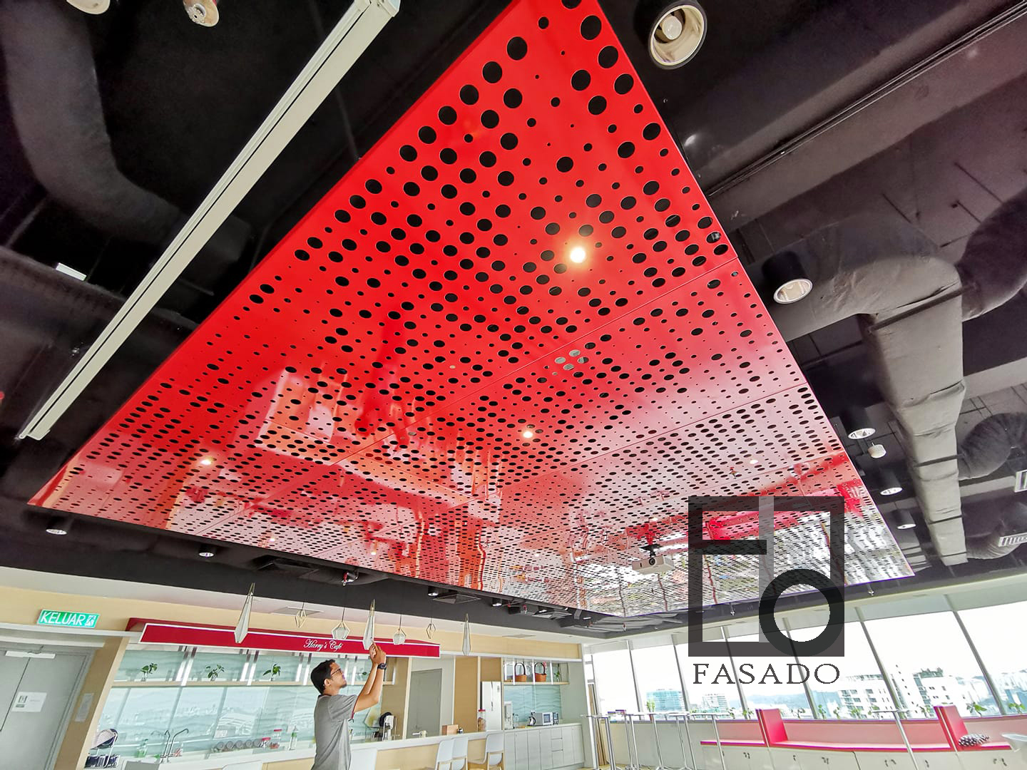 Aluminium Perforation Ceiling - Project Menara LGB